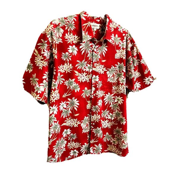 campia moda | Shirts | Campia Moda Hawaiian Floral Button Down Shirt ...